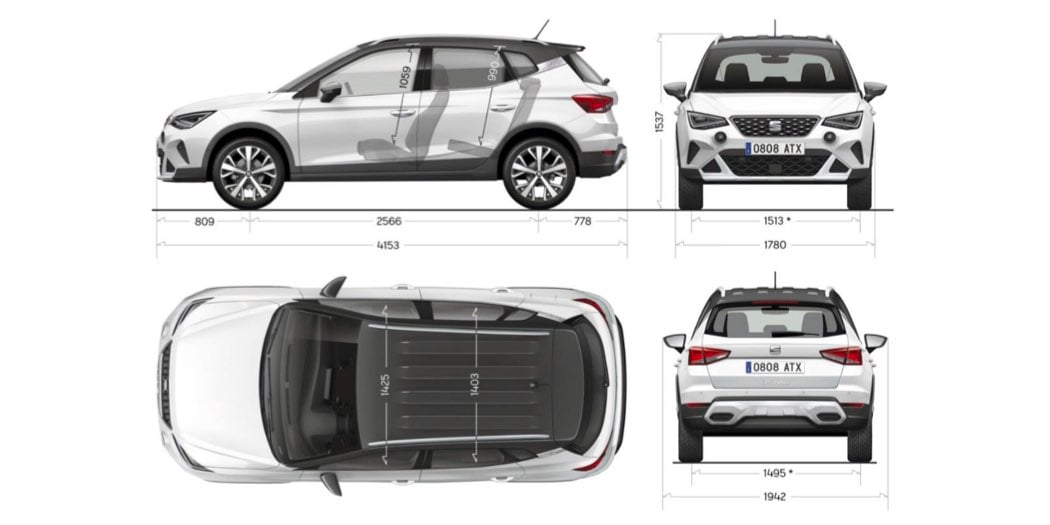 Seat Arona Dimensions
